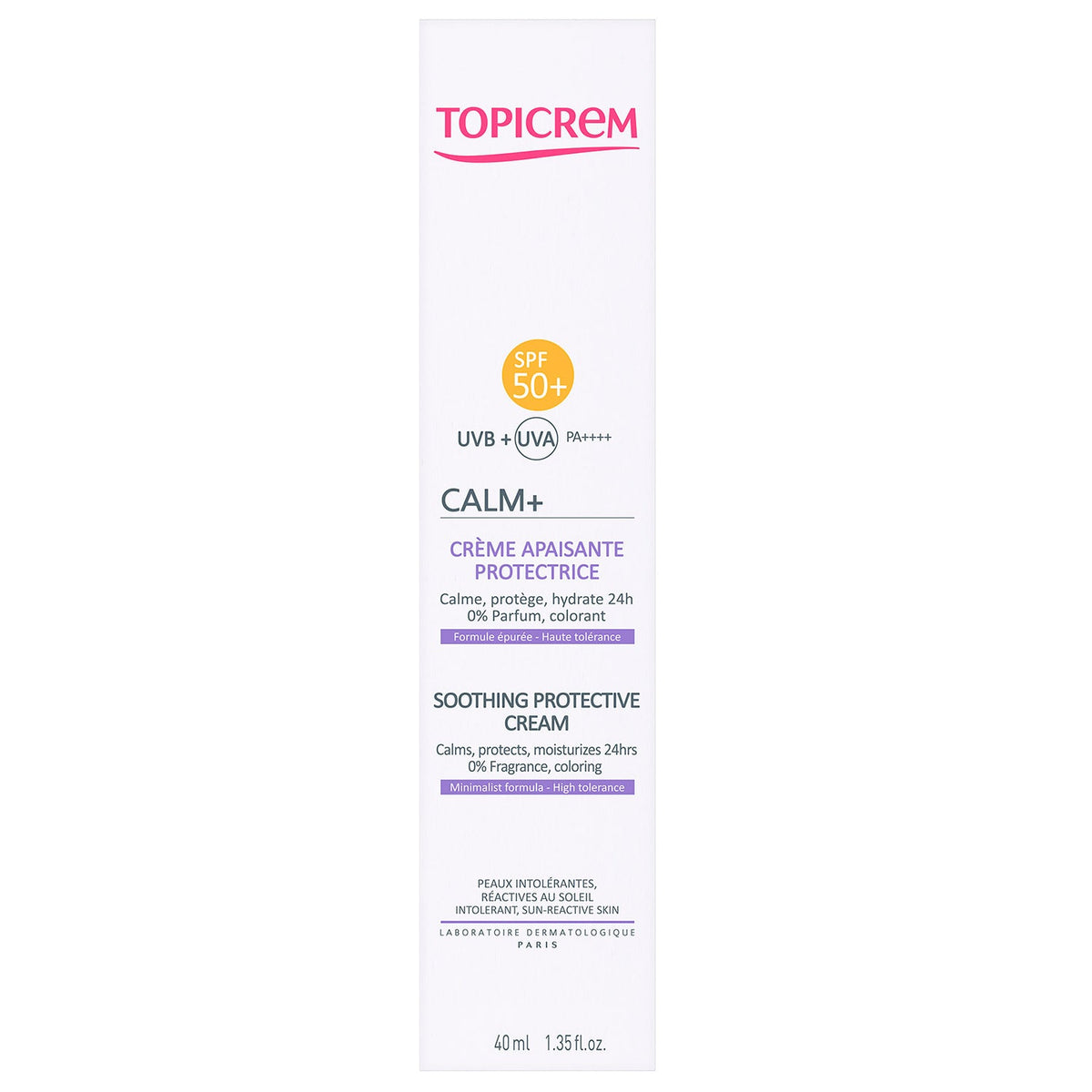 Topicrem - Crema para la Piel Sensible Calmante FPS 50+ - 40 ml ...